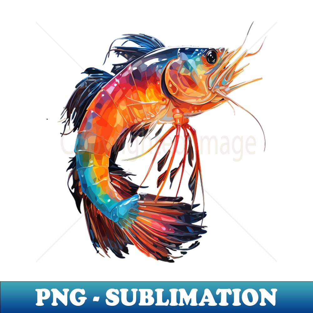 Prawn Rainbow - High-Resolution PNG Sublimation File - Enhan - Inspire ...