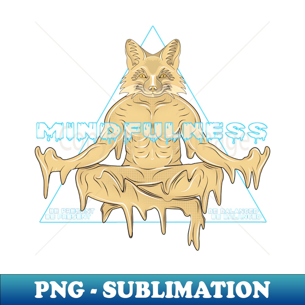 meditation fox - Exclusive Sublimation Digital File - Perfec - Inspire ...