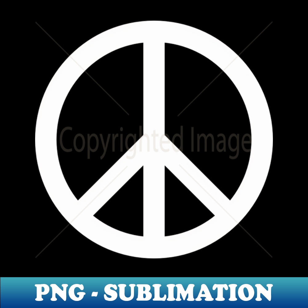 White Peace Sign - PNG Transparent Digital Download File for | Inspire ...