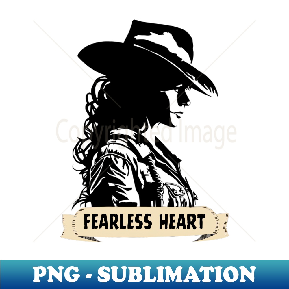 Fearless Cowgirl - Strong Western Woman - Aesthetic Sublimat - Inspire Uplift