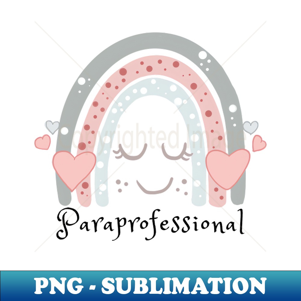 Cute Boho Paraprofessional Rainbow - PNG Transparent Sublima | Inspire ...