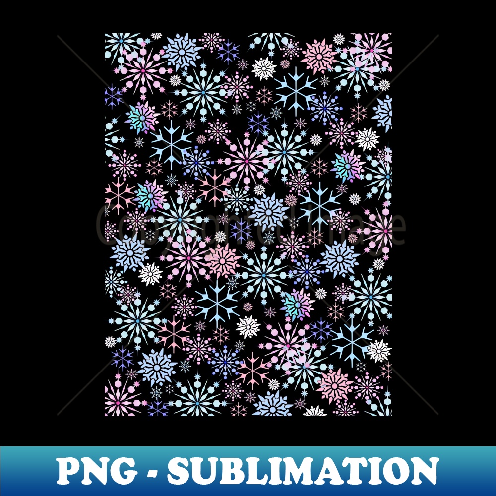 WINTER Snowflakes Pattern - PNG Transparent Sublimation File - Inspire ...