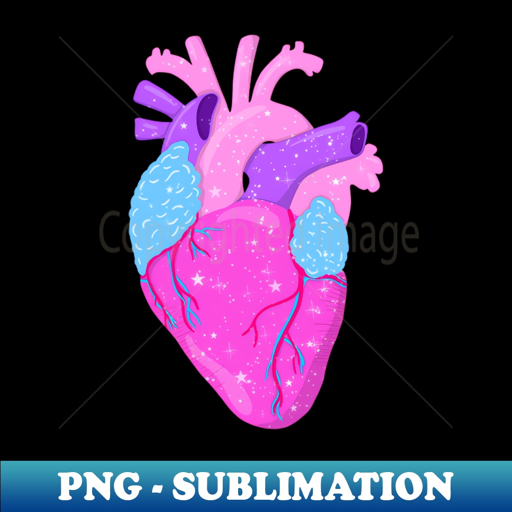 Anatomically Correct Heart Pastel Goth Cardiologist Nurse EM | Inspire ...