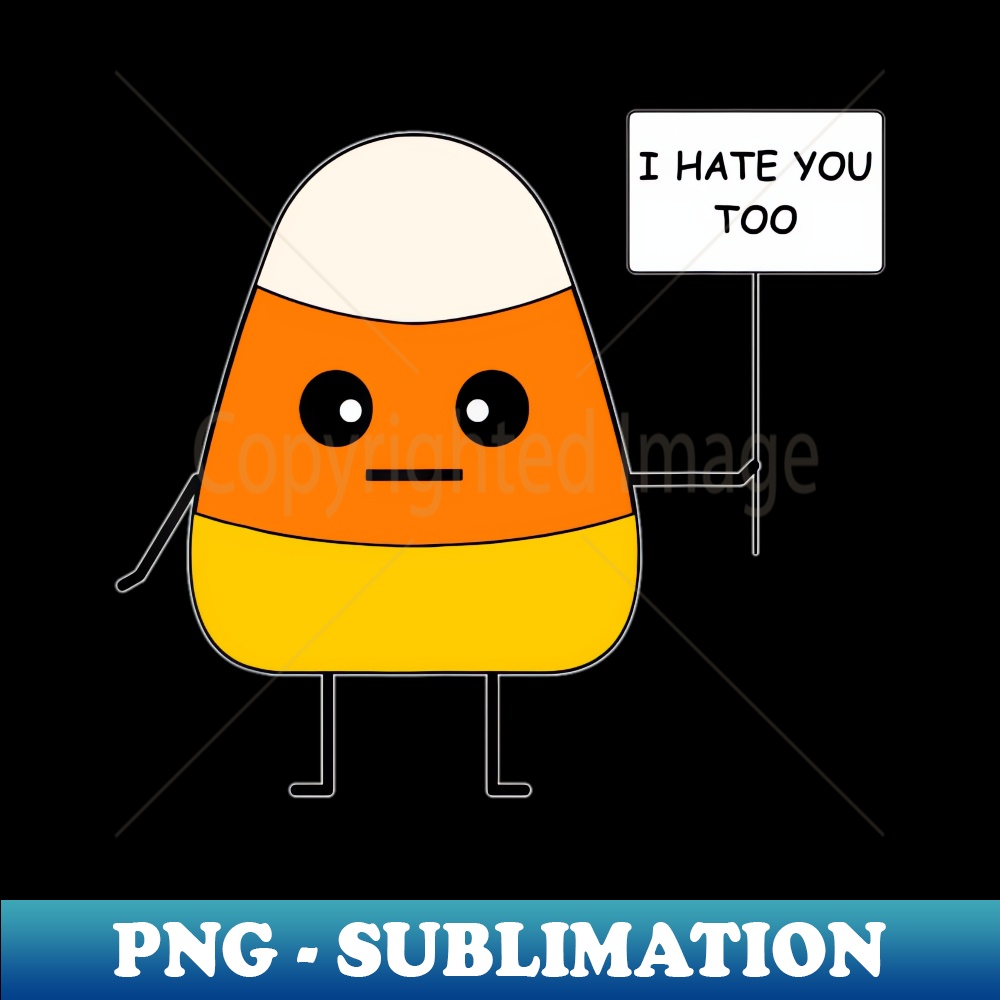 I Hate You Too Funny Halloween Candy Corn - Trendy Sublimati | Inspire ...