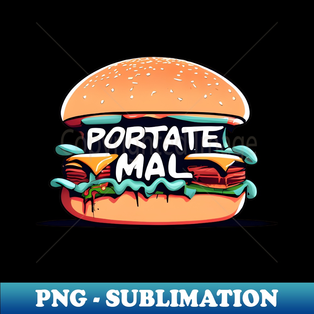 Rebellious Bite Portate Mal Graffiti Hamburge - PNG Sublimat - Inspire ...