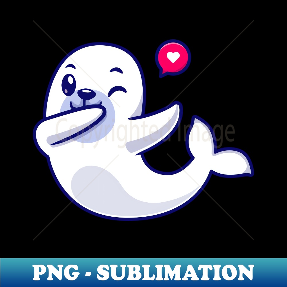 Cute Seals Dabbing Cartoon - PNG Transparent Sublimation Fil - Inspire ...