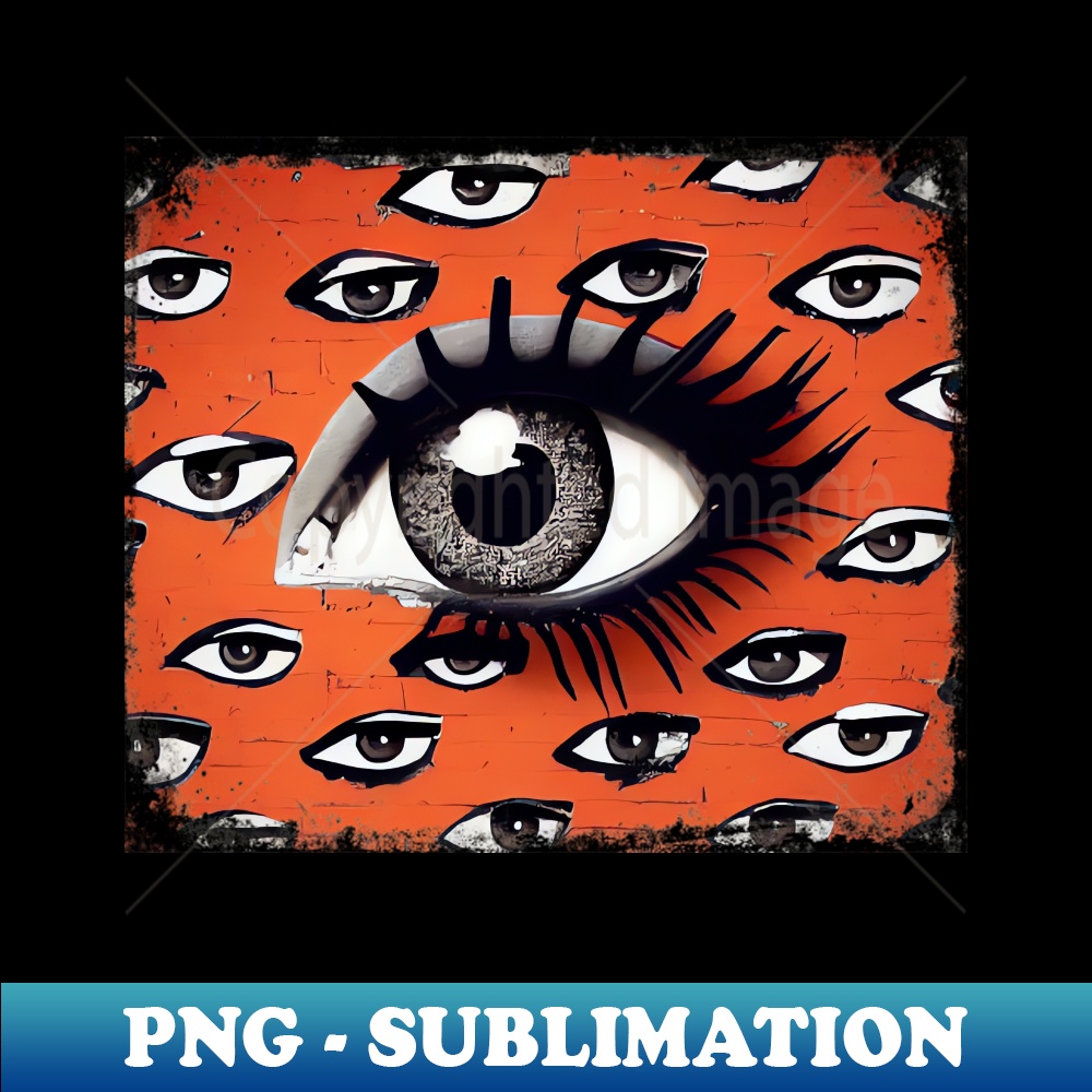 Urban Eye Graffiti Wall Art - Exclusive Sublimation Digital | Inspire ...