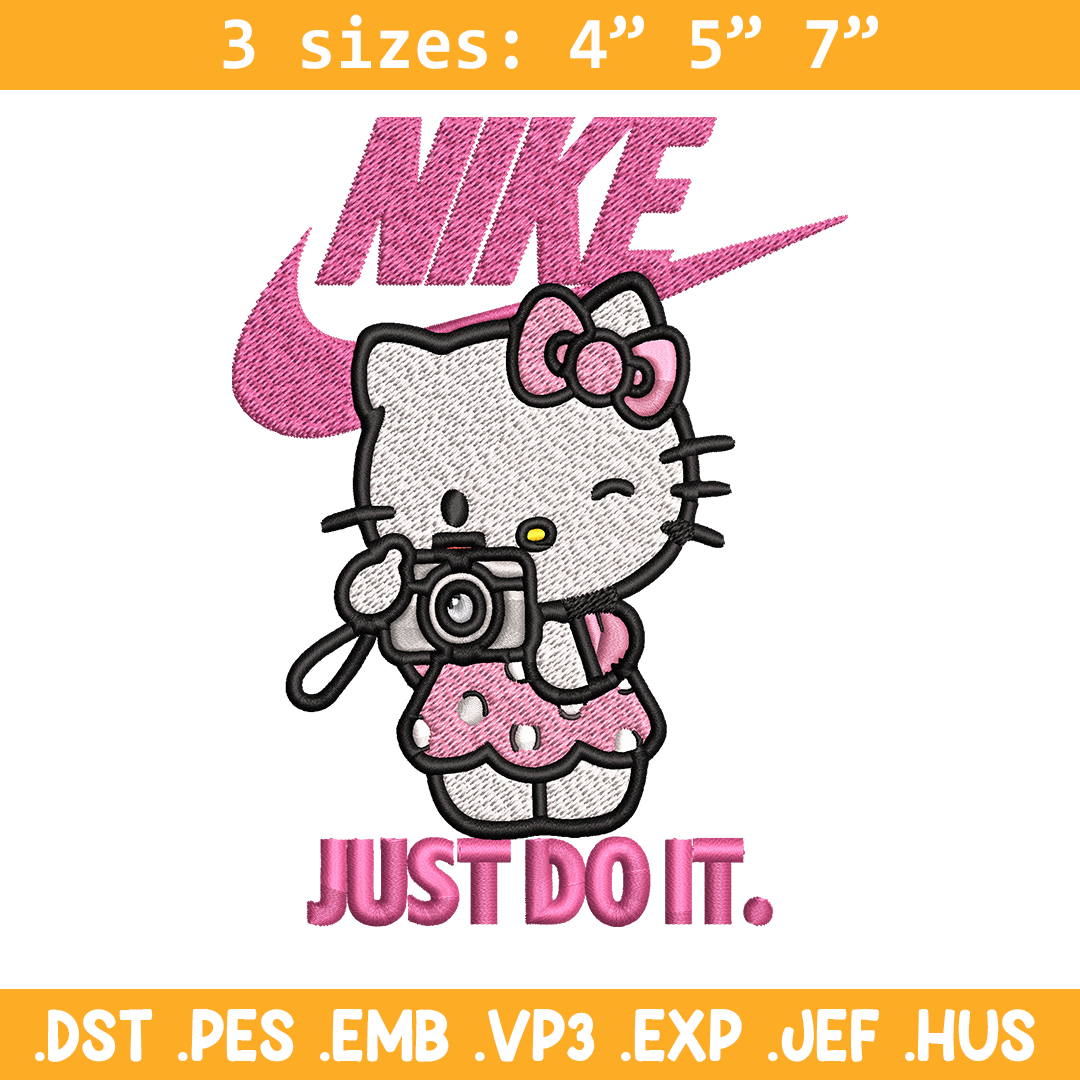 Hello kitty Nike Embroidery design, hello kitty cartoon, Emb - Inspire ...
