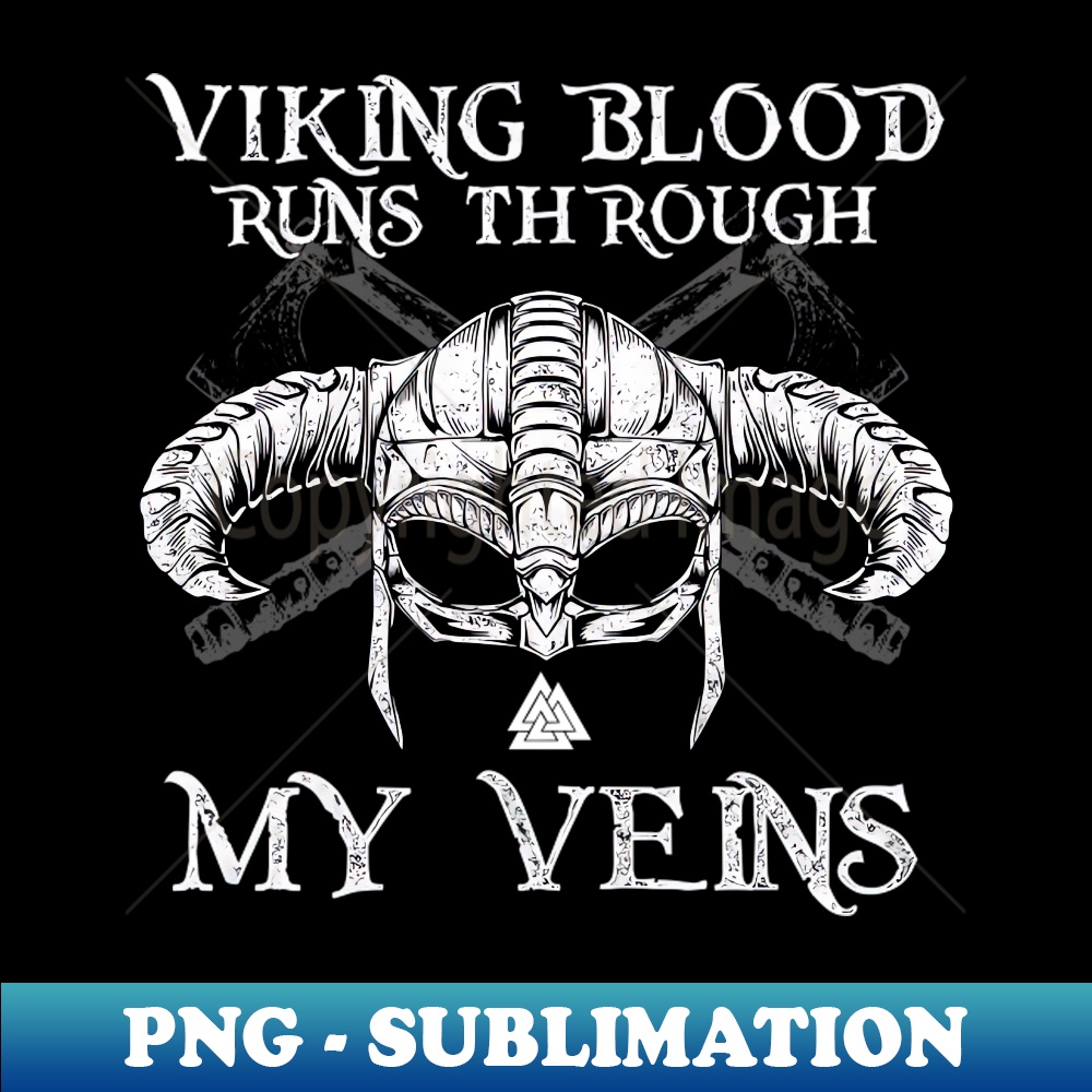 Viking Blood Runs Trough - Retro PNG Sublimation Digital Dow | Inspire ...