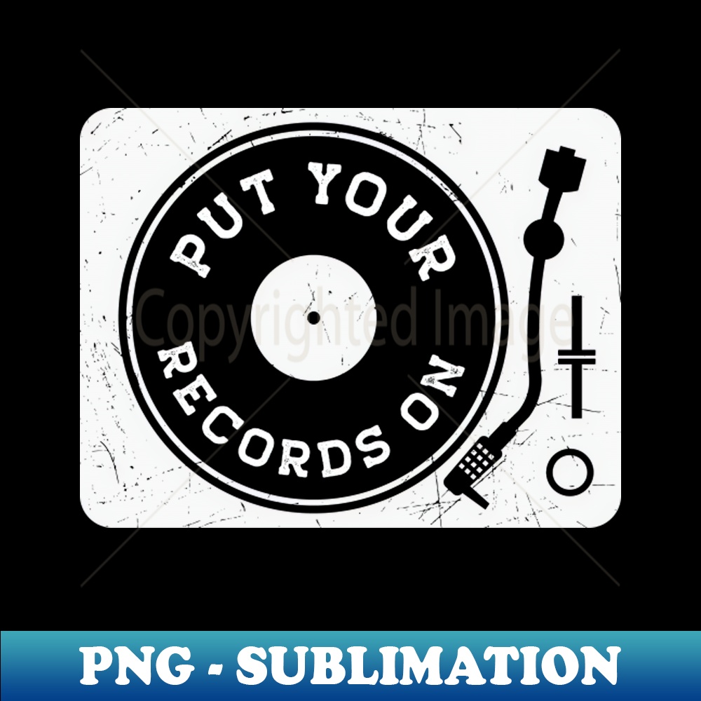 Vintage Put Your Records On Turntable Vinyl Record Collecto | Inspire ...
