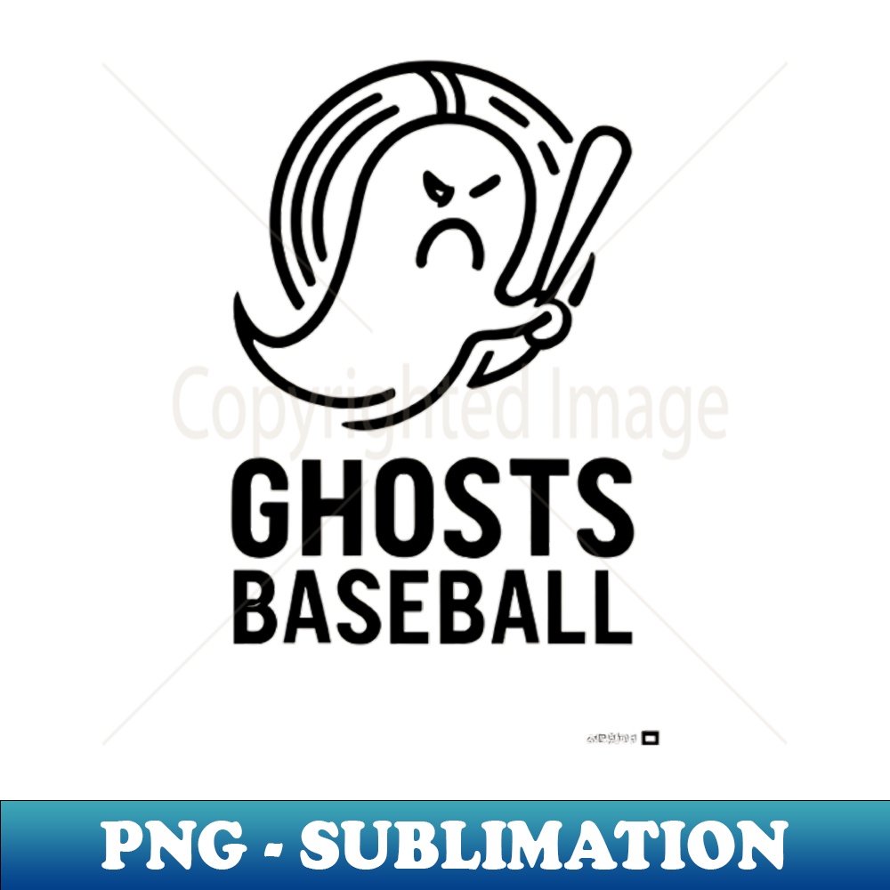 Ghosts Baseball Logo Angry Ghost Pictogram in Black White T | Inspire ...