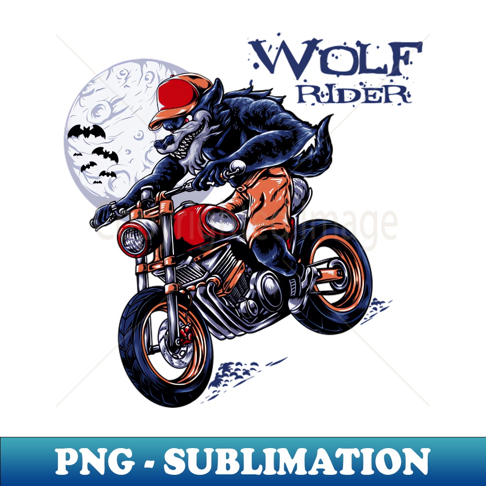 wolf rider - Creative Sublimation PNG Download - Boost Your - Inspire Uplift