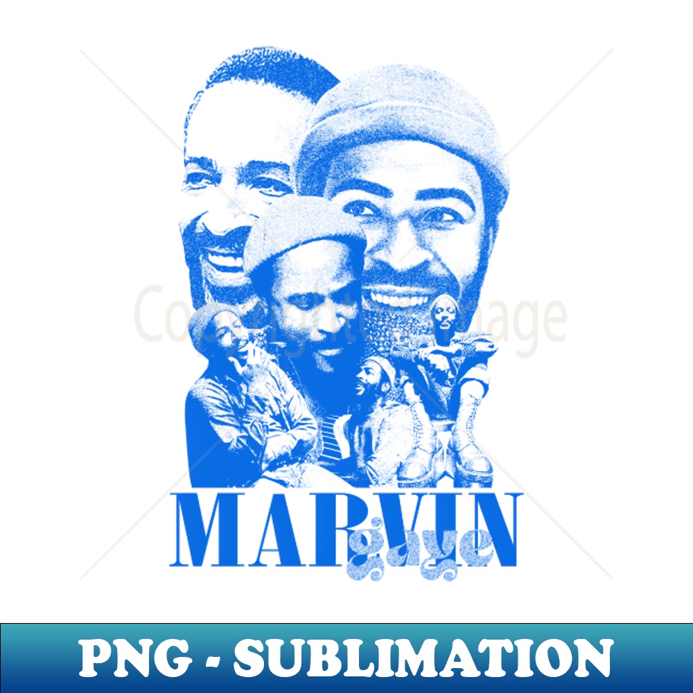Marvin Gaye - PNG Transparent Sublimation Design - Capture I | Inspire ...