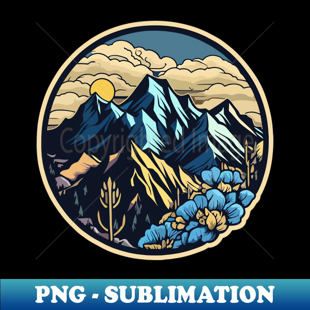 10 badge of mountains trees forest and nature - PNG Transpar - Inspire ...