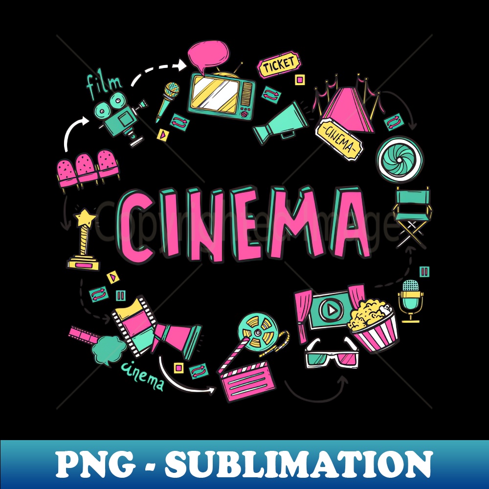 Cinema - PNG Transparent Sublimation File - Instantly Transf - Inspire ...