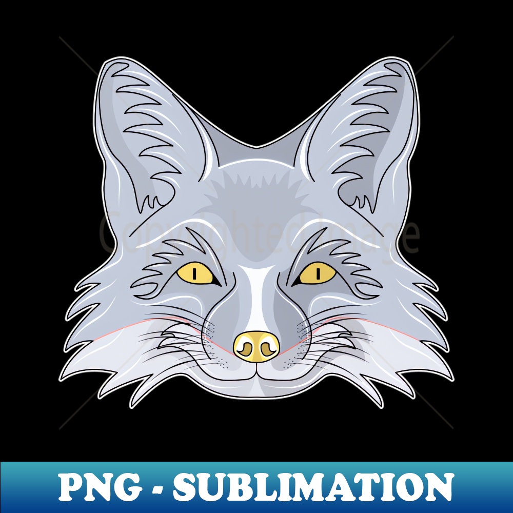 silver fox face - PNG Sublimation Digital Download - Perfect | Inspire ...