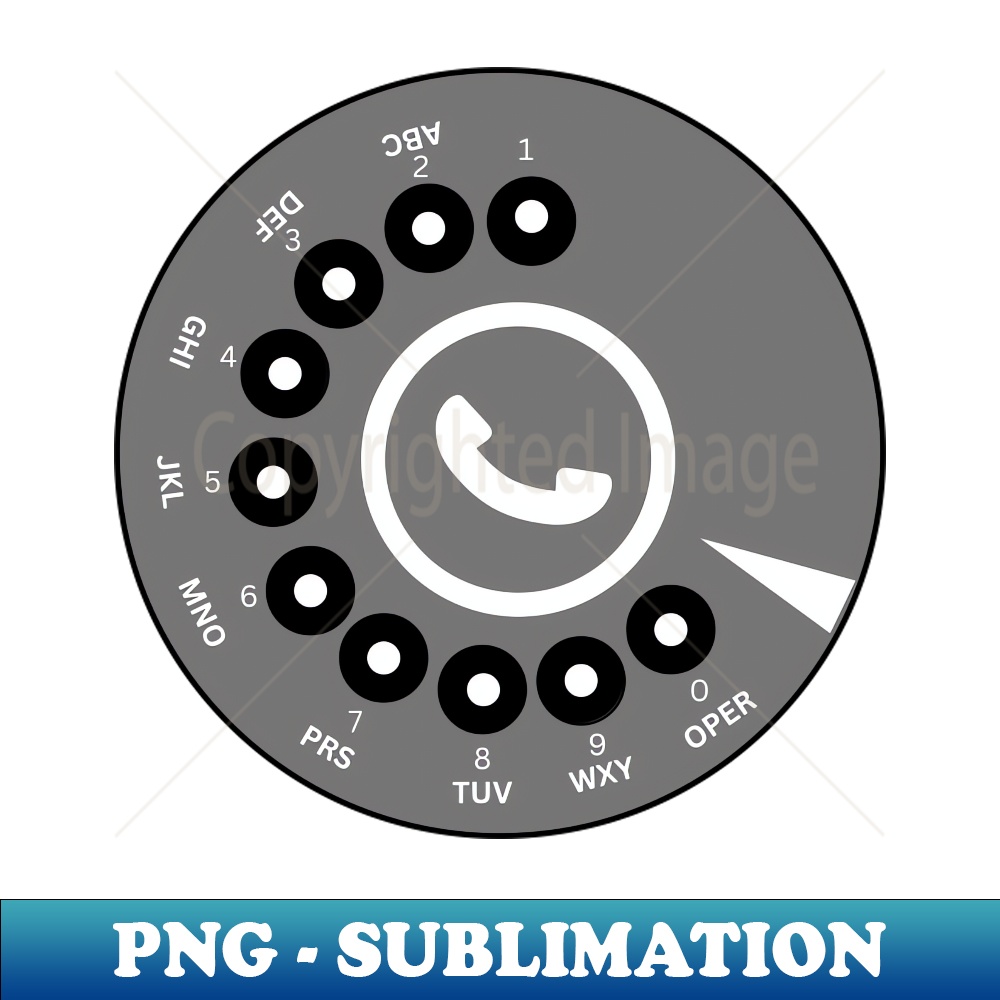 Retro Rotary Dial - Artistic Sublimation Digital File - Perf | Inspire ...