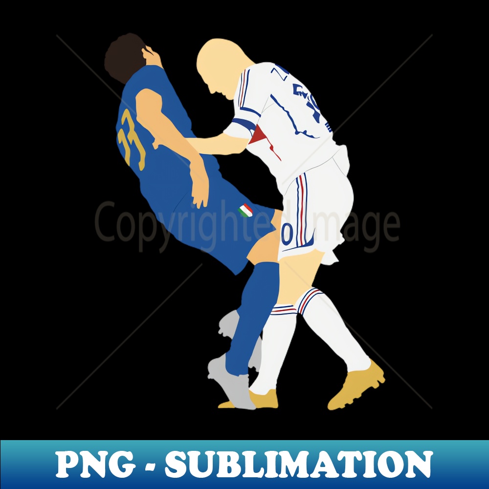 The final headbutt zidane iconic materazzi 2006 minimalist i | Inspire ...