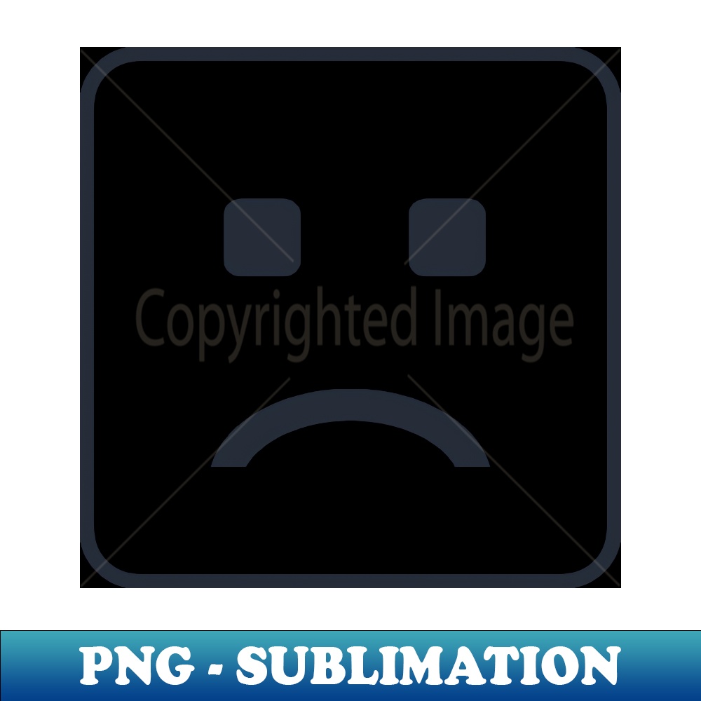cute and minimal sad emoji face - Unique Sublimation PNG Dow | Inspire ...