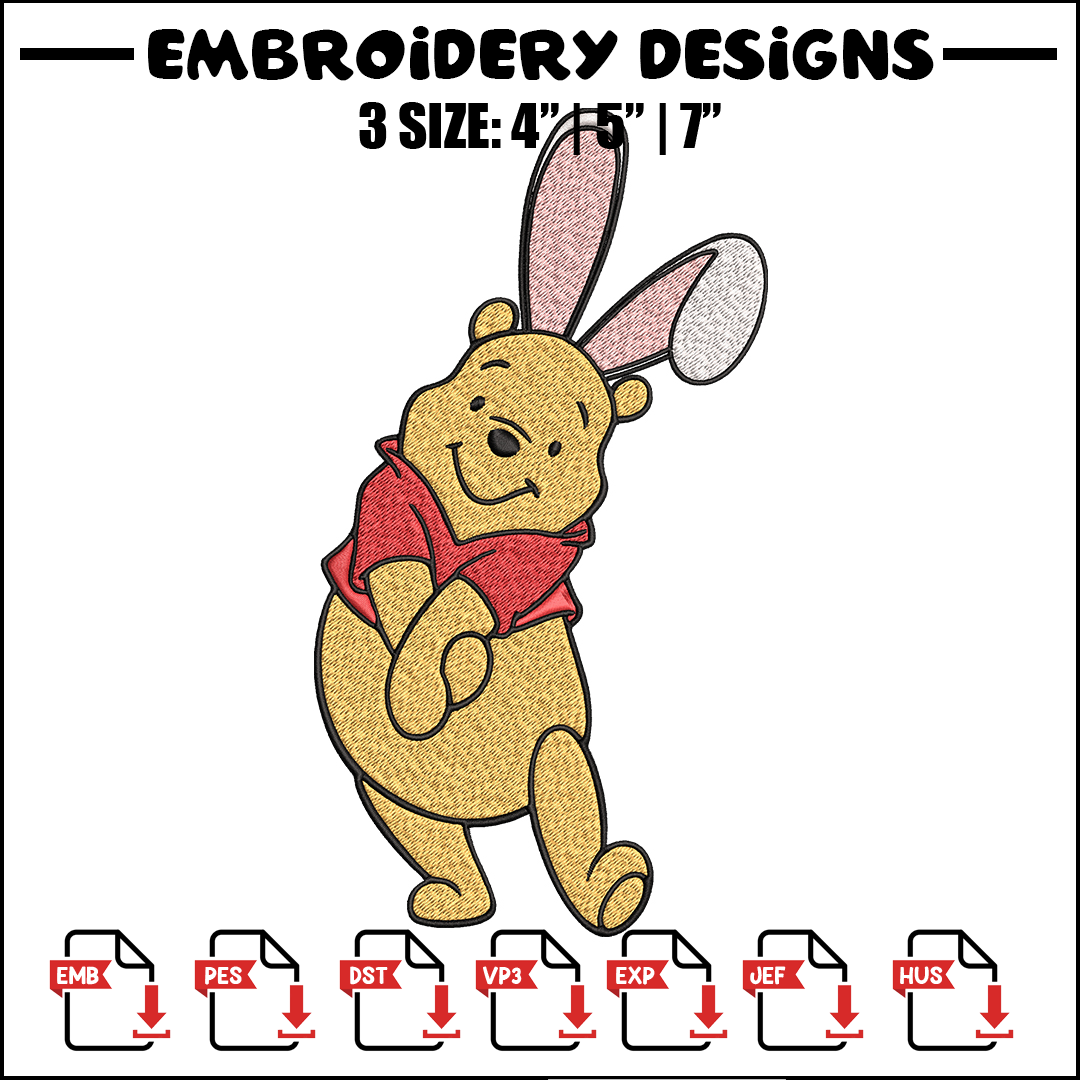 Winnie The Pooh Embroidery design, Winnie The Pooh Embroider | Inspire ...