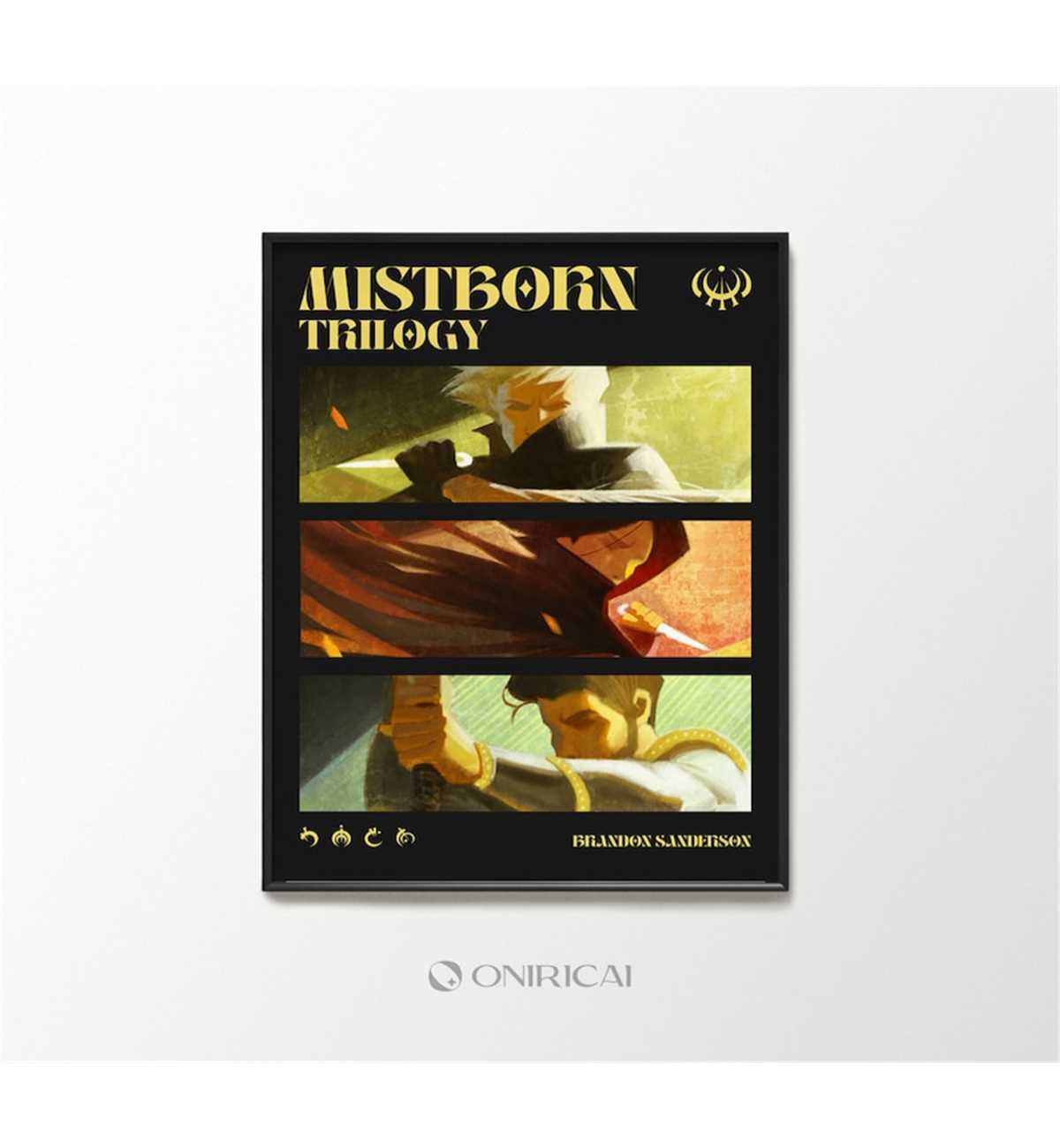 Mistborn Posters Books Series Trilogy of Brandon Sanderson | Inspire Uplift