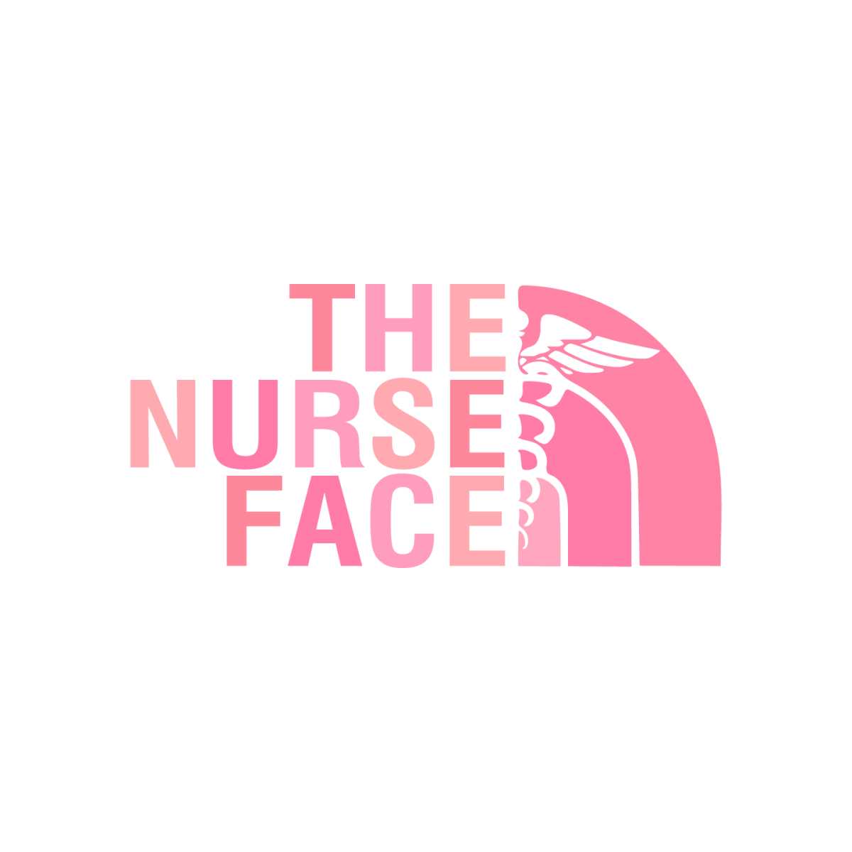 The Nurse Face Pink Version SVG Graphic Design File - Inspire Uplift