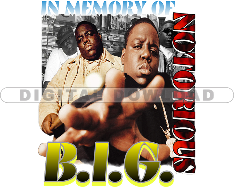 Notorious Big Svg Cut File, Biggie Tshirt Design, File For C - Inspire ...