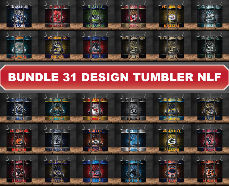 Bundle NFL Logo Tumbler Wrap, NFL Logo,Nfl Logo Team,Nfl Png | Inspire ...