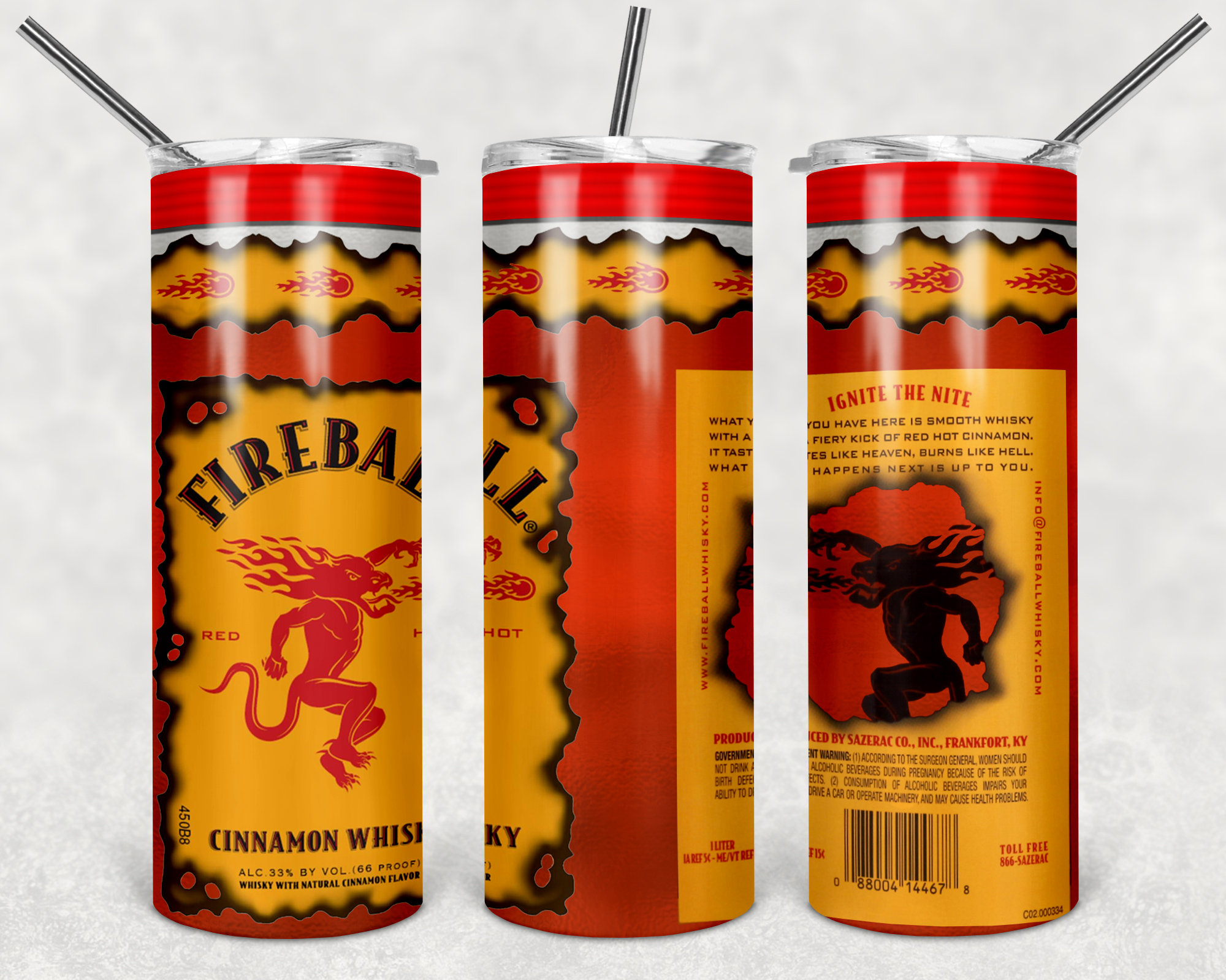 Fireball Bottle Tumbler PNG, Drink tumbler design, Straight | Inspire ...