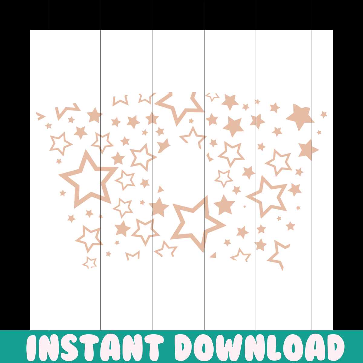 Starbucks Stars Full Wrap Svg, Trending Svg, Starbucks Wrap - Inspire ...