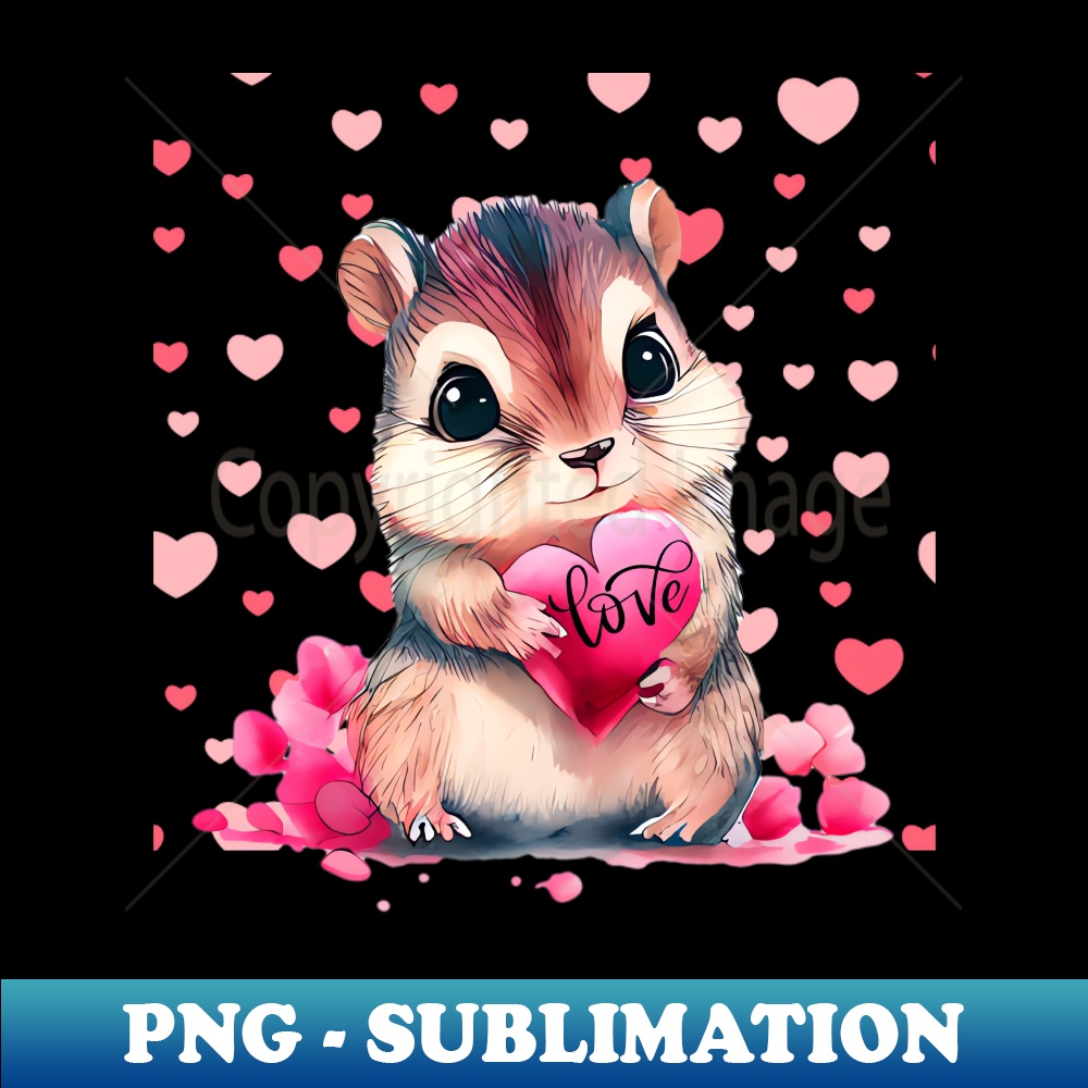 Cute Baby Animal - Chipmunk - Love - Wall Art - - Signature | Inspire Uplift