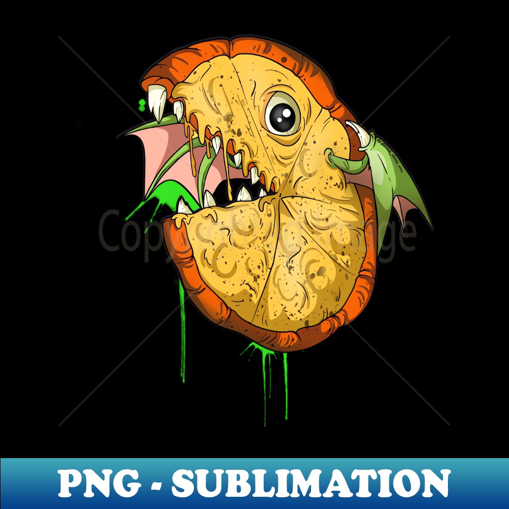 Scary Fish Food Pizza - Exclusive Sublimation Digital File - | Inspire ...