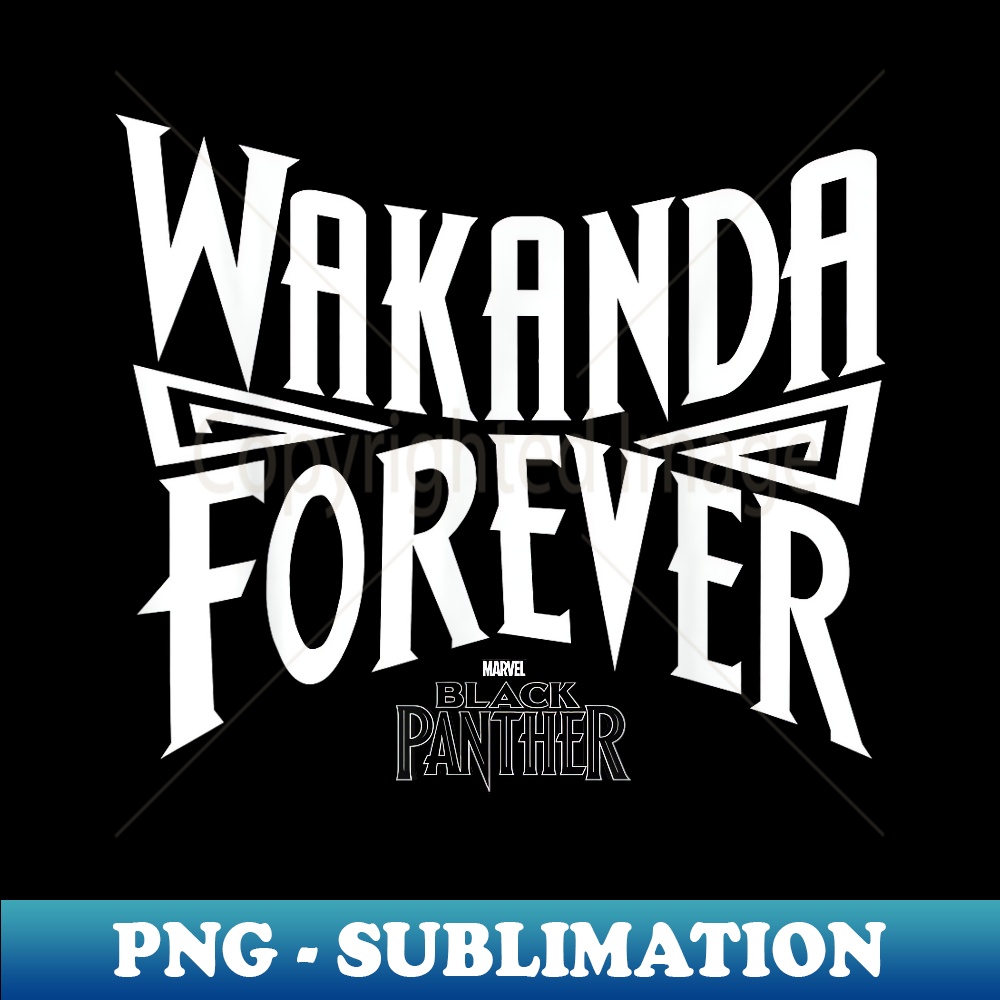 Marvel Black Panther Wakanda Forever Inward Text - Signature | Inspire ...