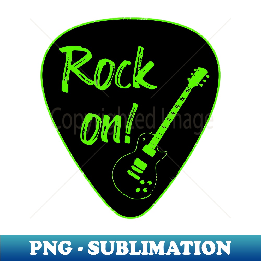 Rock on guitar pick - Retro PNG Sublimation Digital Download | Inspire ...
