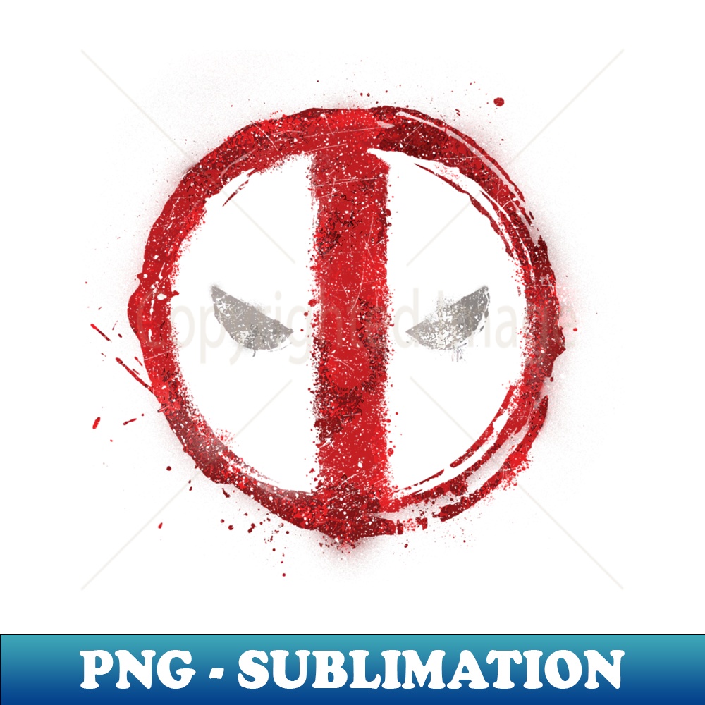 Marvel Deadpool Symbol Red Spray Paint - High-Resolution PNG | Inspire ...