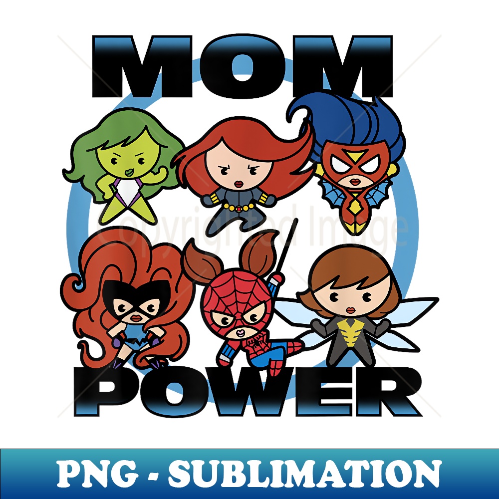 Marvel Mom Power Mothers Day Kawaii Group Shot - High-Qualit | Inspire ...