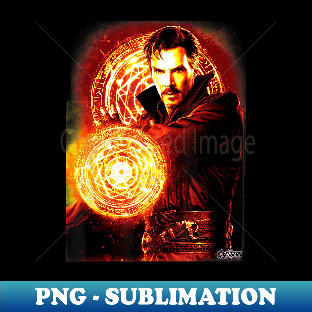 Marvel Infinity War Dr. Strange Fire Symbol Graphic - Exclus | Inspire ...