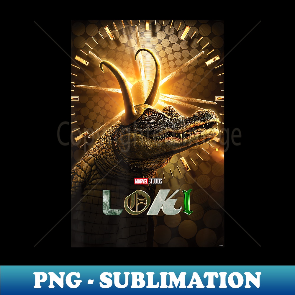 Marvel Loki Alligator Loki - Special Edition Sublimation PNG | Inspire Uplift