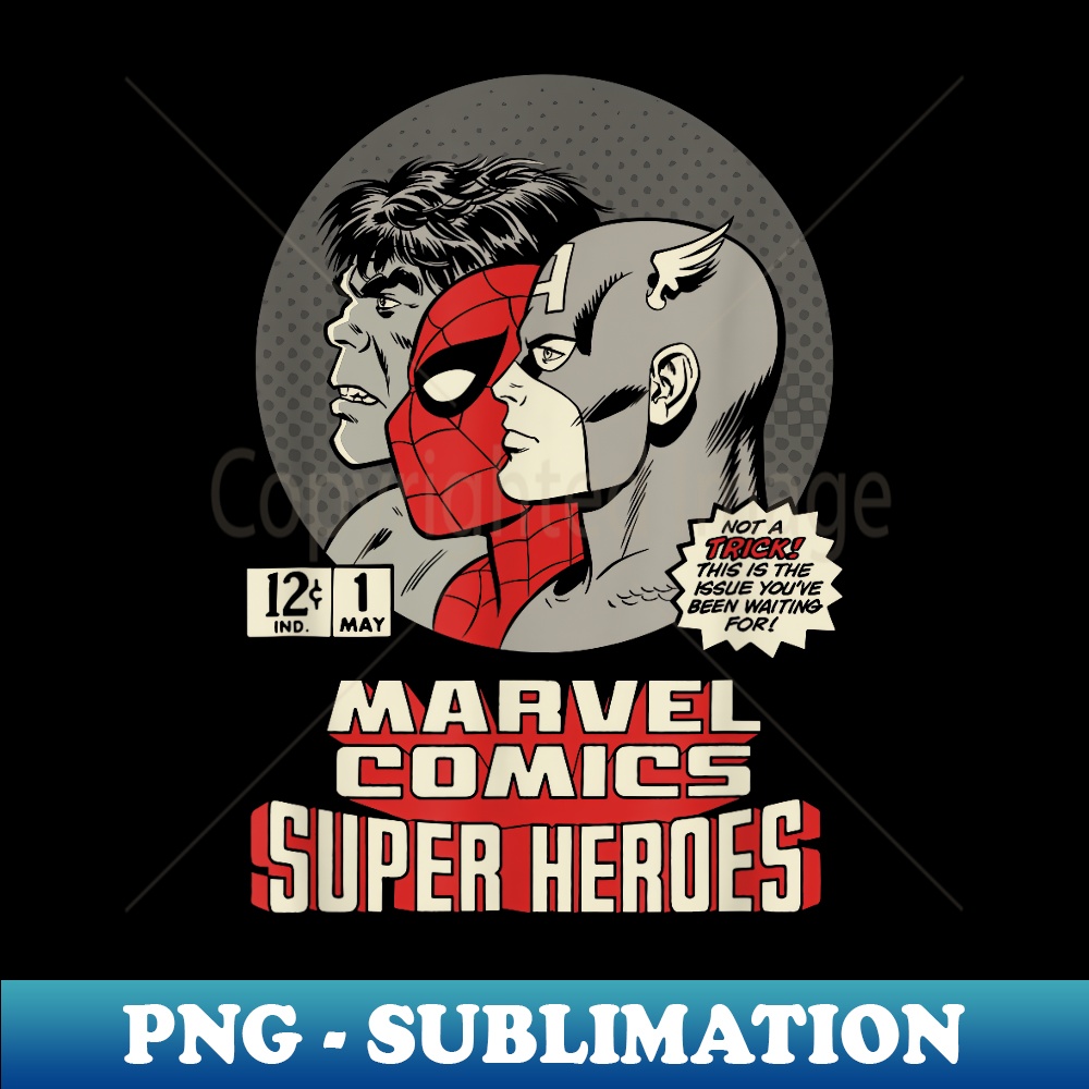Marvel Comics Super Heroes Retro Comic - Premium Sublimation | Inspire ...