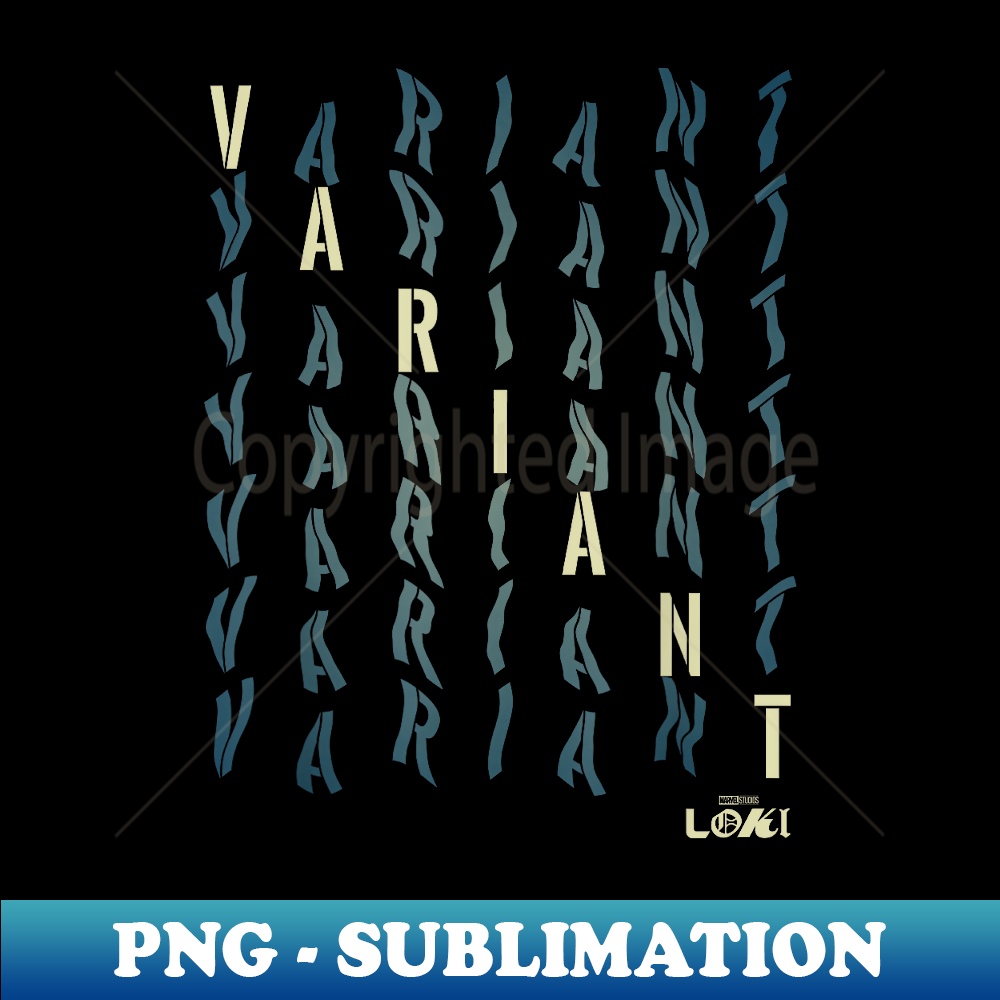 Marvel Loki Variant Wavy Text Stack - High-Quality PNG Subli | Inspire ...