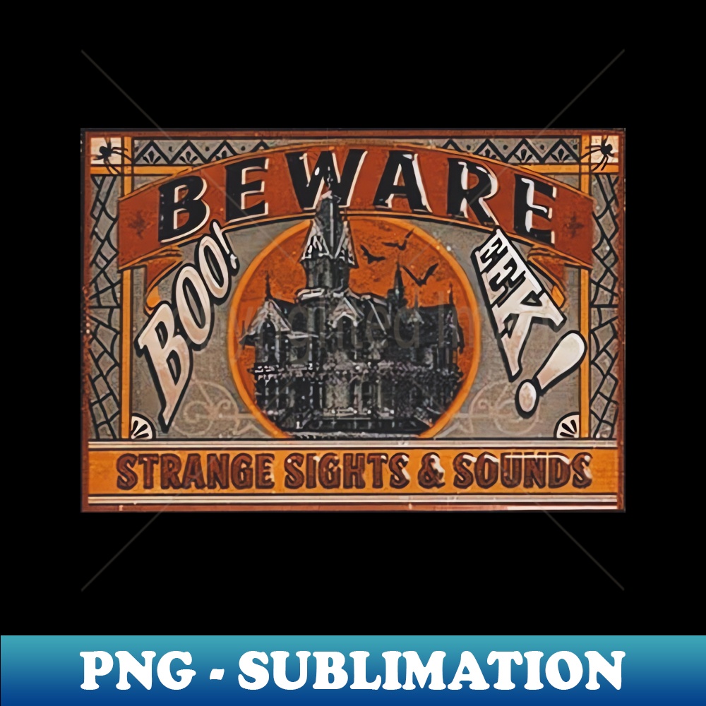BEWARE STRANGE SIGHTS AND SOUND - Vintage Sublimation PNG D | Inspire ...