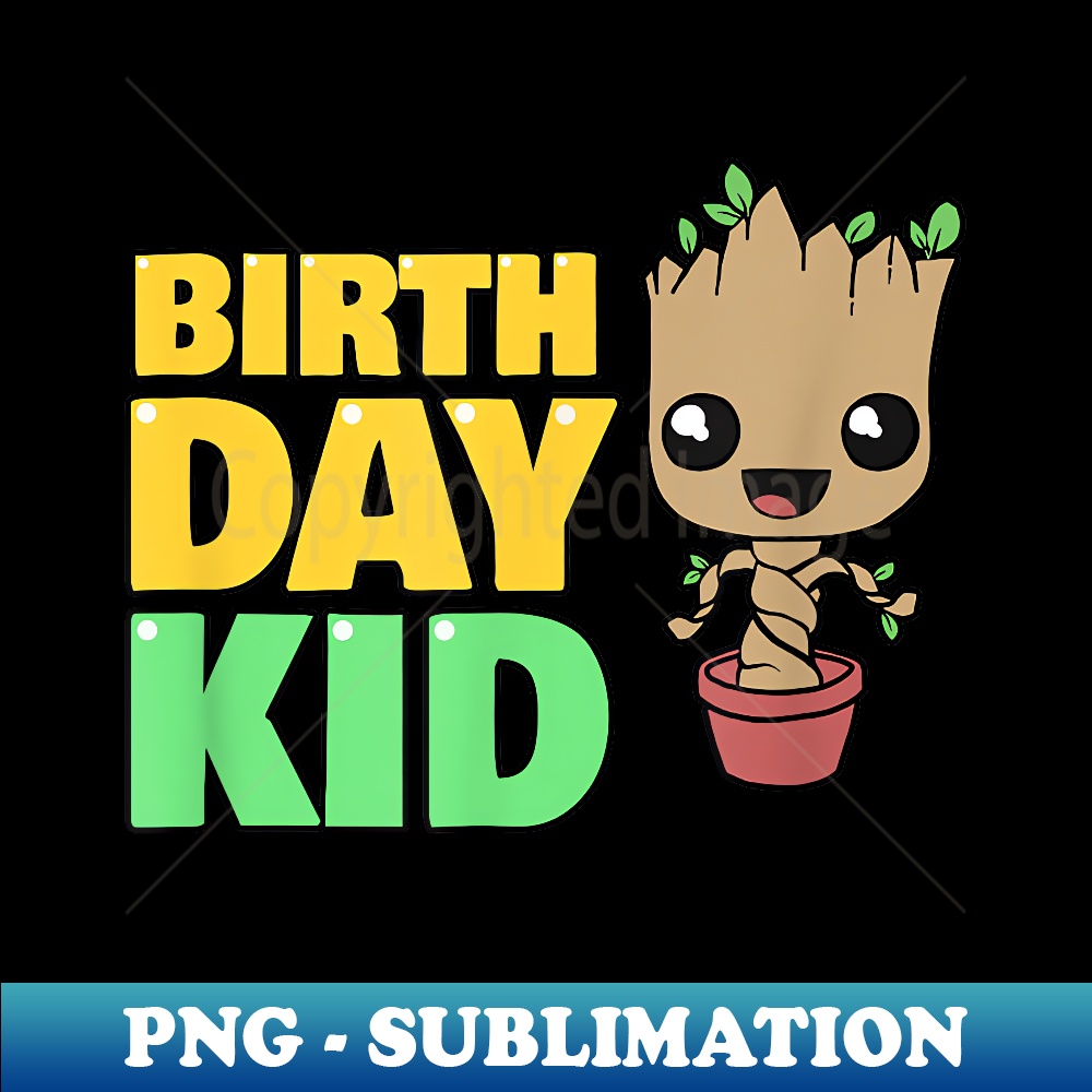 Marvel Groot Birthday Kid Bubble Text - Professional Sublima | Inspire ...