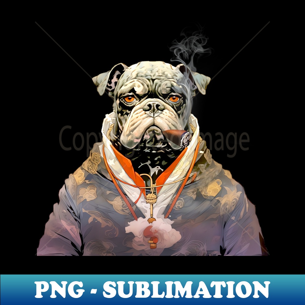 Cigar Smoking Bulldog Nothing Bothers Me When Im Smoking a C | Inspire ...