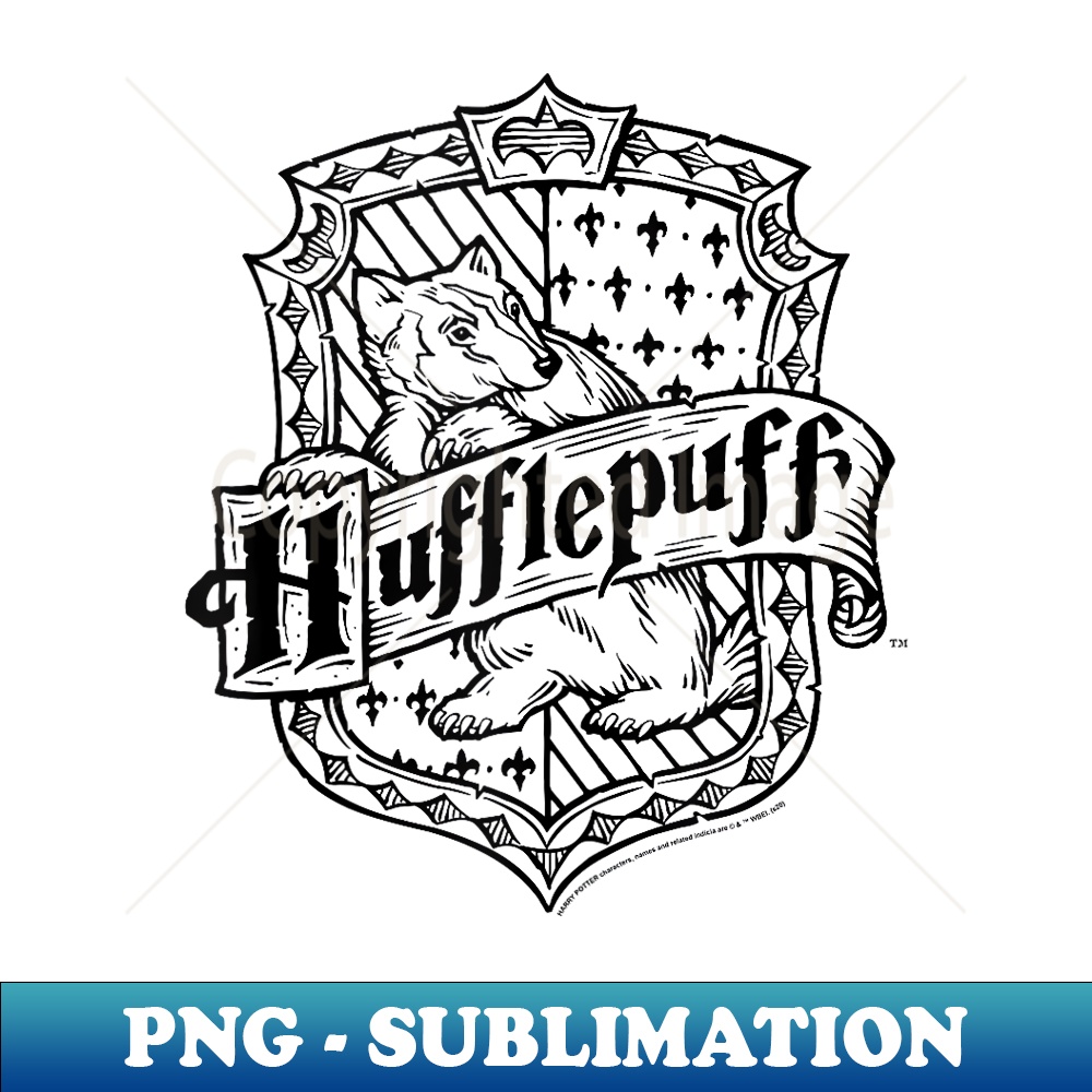 Harry Potter Hufflepuff Dark Detailed Crest - Trendy Sublima | Inspire ...