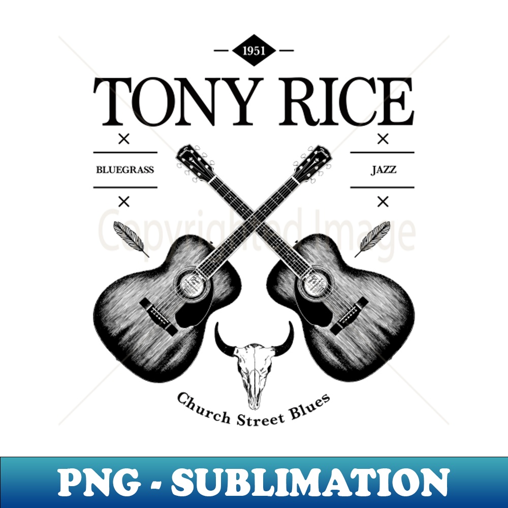 Tony Rice Acoustic Guitar Vintage Logo - Retro PNG Sublimati | Inspire ...