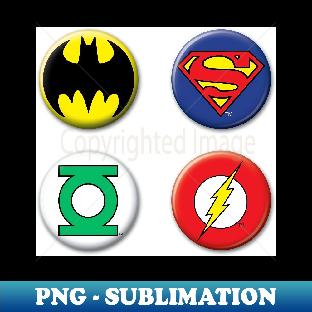 Ata-Boy DC Comics 4 Button set, 1.5 - Round Officially Licen | Inspire ...