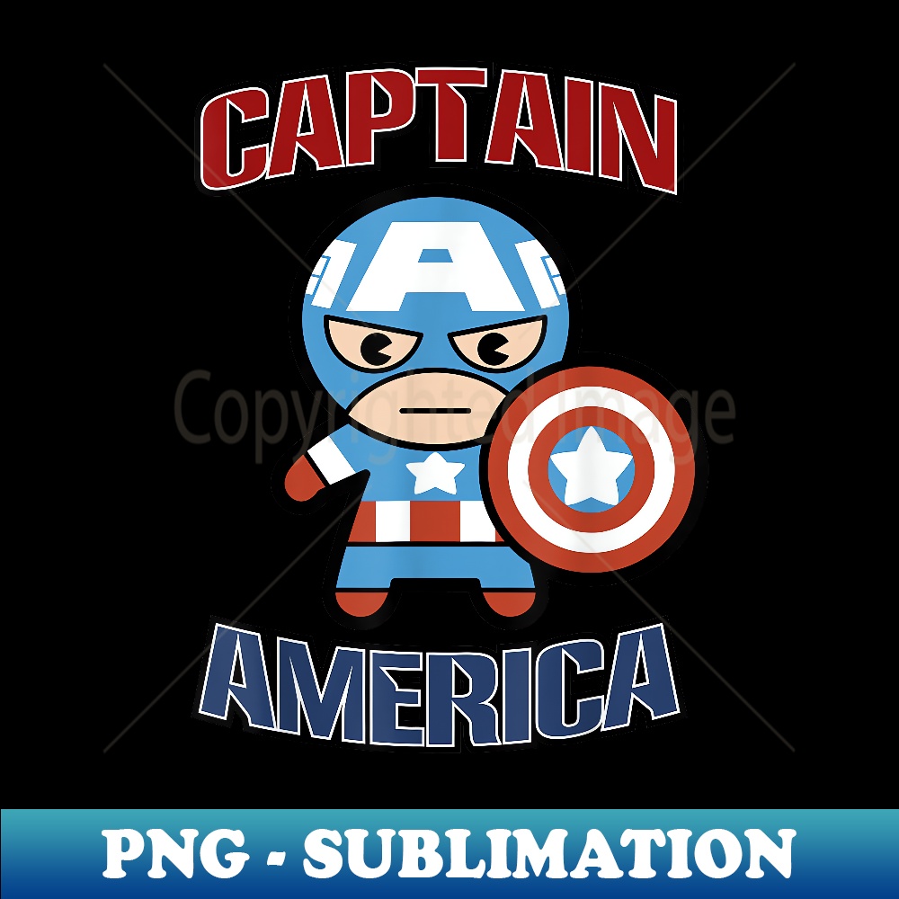 Marvel Captain America Cute Kawaii Hero Pose Graphic - Exclu | Inspire ...