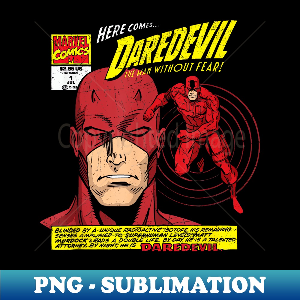 Marvel Daredevil Comic Book - PNG Transparent Digital Downlo | Inspire ...