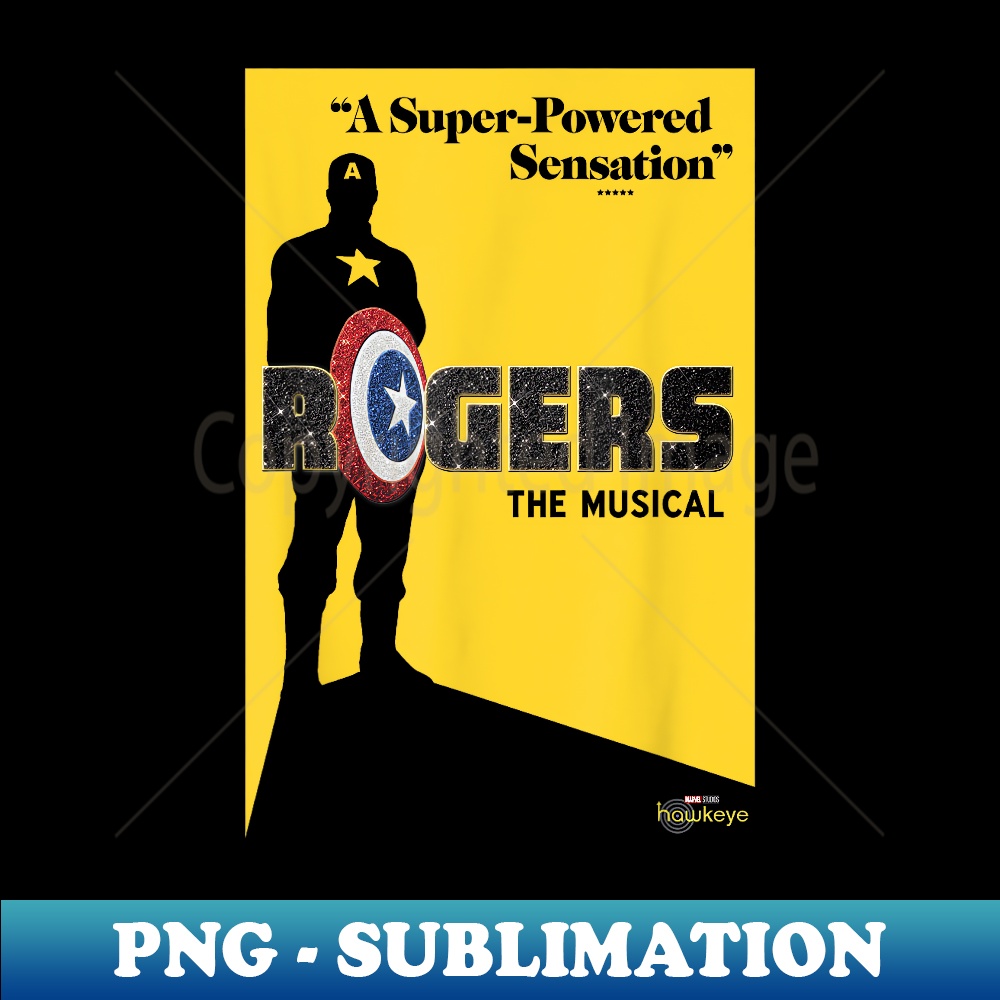 Marvel Hawkeye Rogers The Musical - High-Resolution PNG Subl - Inspire ...