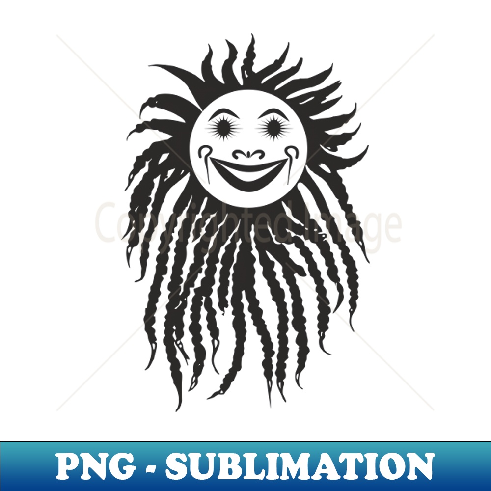 Sun with dreadlocks - PNG Transparent Digital Download File | Inspire ...